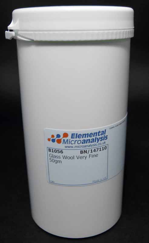 Glass Wool Very Fine 50 g - Elemental Microanalysis