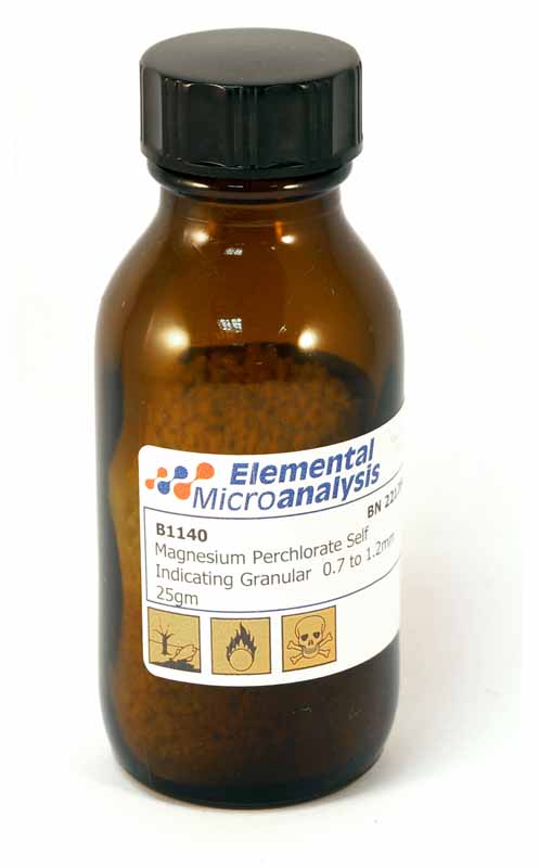 Magnesium Perchlorate Self Indicating Granular 0.7 to 1.2mm 25gm ...