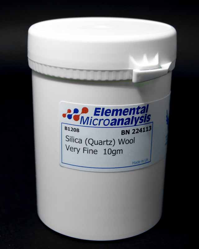 Silica (Quartz) Wool Very Fine 10gm | Elemental Microanalysis