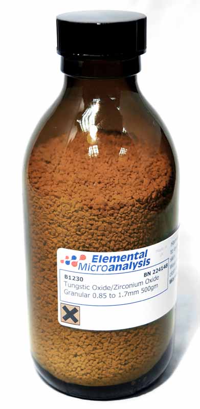 Tungstic Oxide/Zirconium Oxide Granular 0.85 to 1.7mm 500gm - Elemental ...