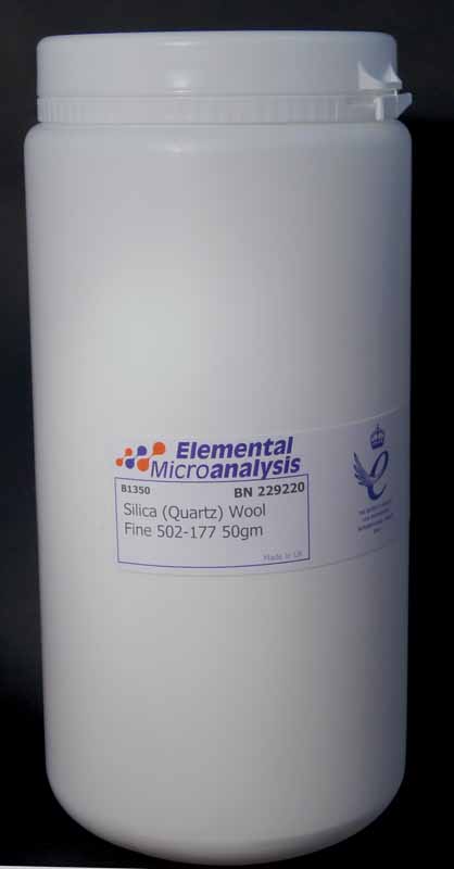 Silica (Quartz) Wool Fine 502-177 50gm - Elemental Microanalysis