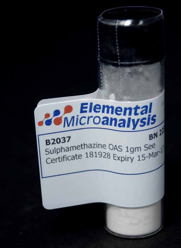 Sulphamethazine OAS 1gm See Certificate 438572 Expiry 21-Jan-29 ...