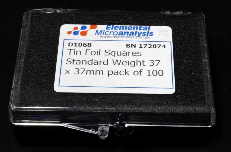 Tin Foil Squares Standard Weight 37 x 37mm pack of 100 - Elemental ...