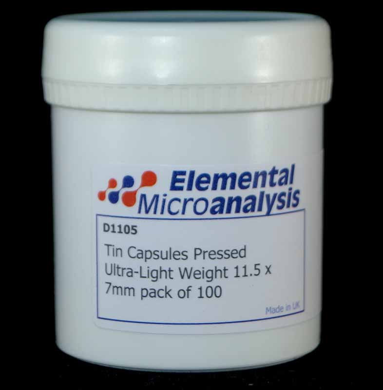 Tin Capsules Pressed Ultra-Light Weight 11.5 x 7mm pack of 100 ...