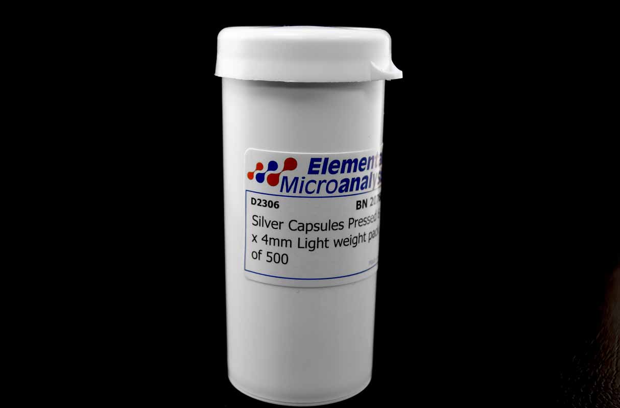 Silver Capsules Pressed 6 x 4mm Light weight pack of 500 - Elemental ...