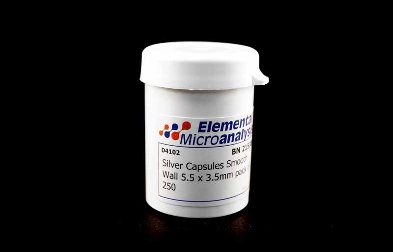 Silver Capsules Smooth Wall 5.5 x 3.5mm pack of 250 - Elemental ...