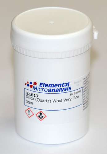 Silica (Quartz) Wool Very Fine 5gm | Elemental Microanalysis