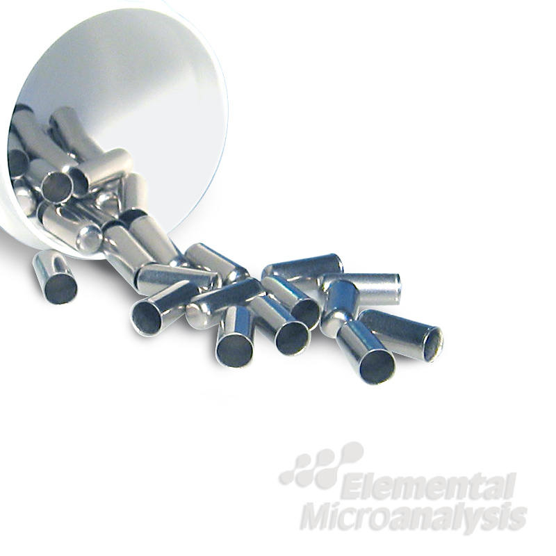Nickel Capsules 11 x 5mm 502-183 pack of 100 - Elemental Microanalysis