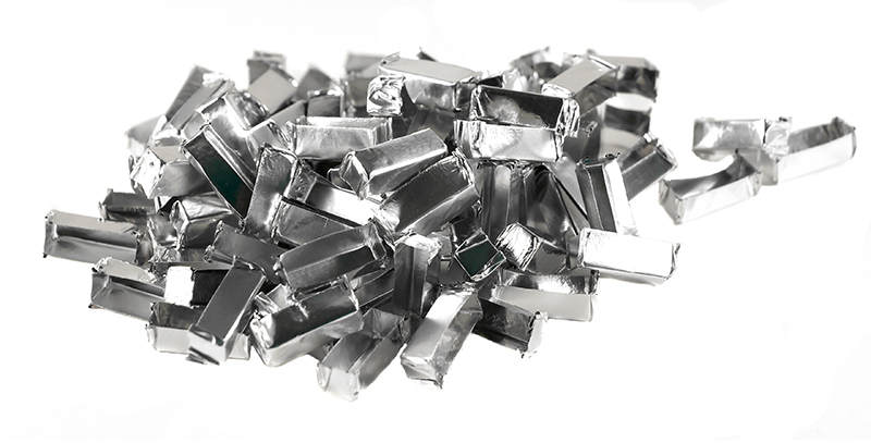 Aluminium Weighing Boats 12 x 4 x 4mm pack of 250 - Elemental Microanalysis