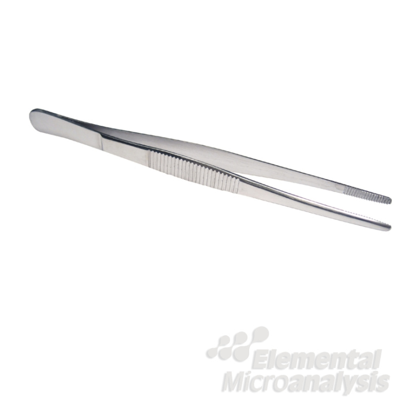 Forceps Stainless Steel Blunt Points - overall length 130mm - Elemental ...