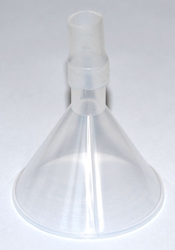 Powder filling funnel (small) with silicone tubing outlet 34.00-0051/4 ...