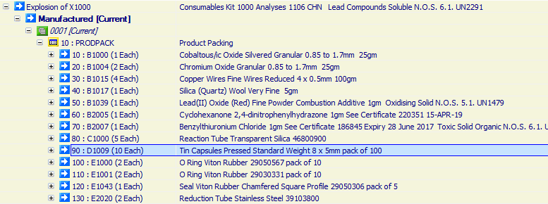 Consumables Kit 1000 Analyses 1106 CHN Lead Compounds Soluble N.O.S. 6. ...