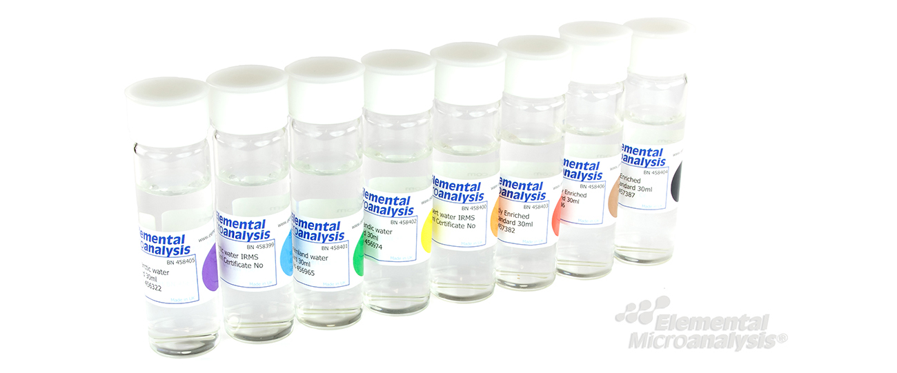 Introducing a new range of IRMS water standards | Elemental Microanalysis